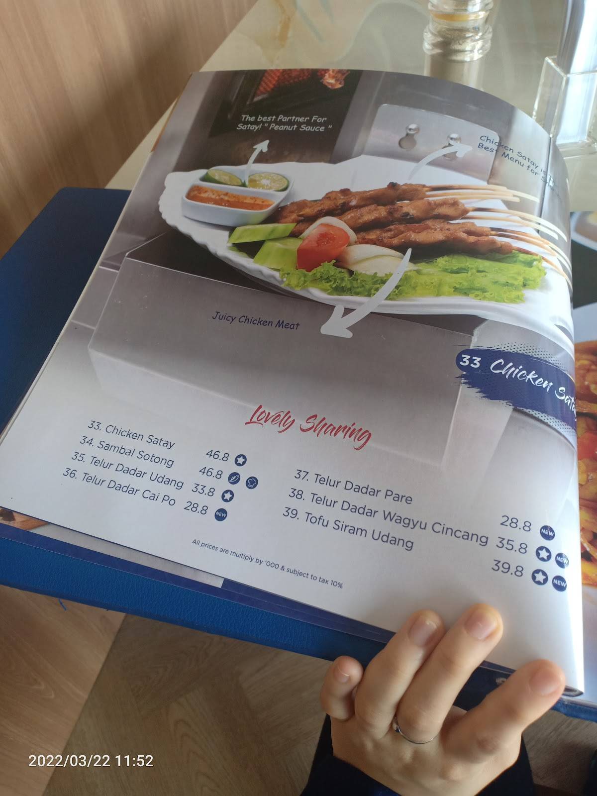 Carta de Restaurant Penang Sorrento Junction, Curug Sangereng