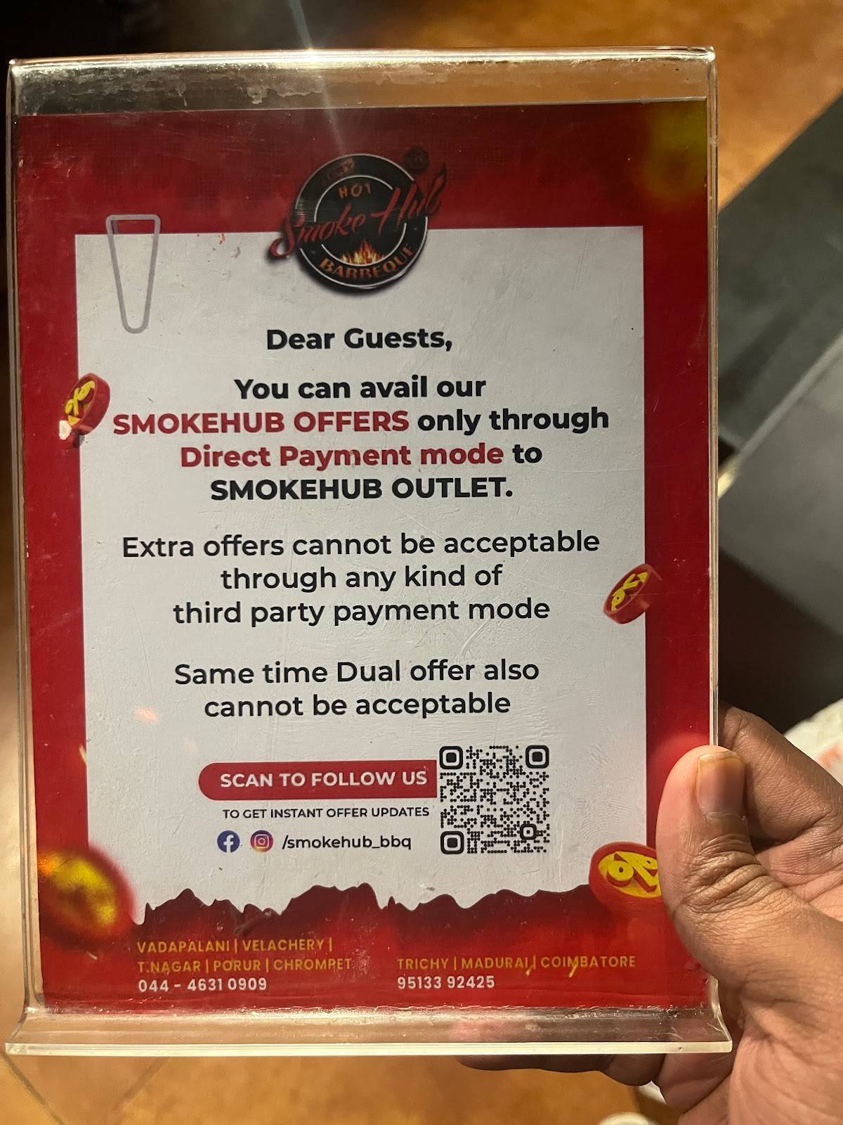 Menu at Smoke Hub Barbeque - Porur, Chennai