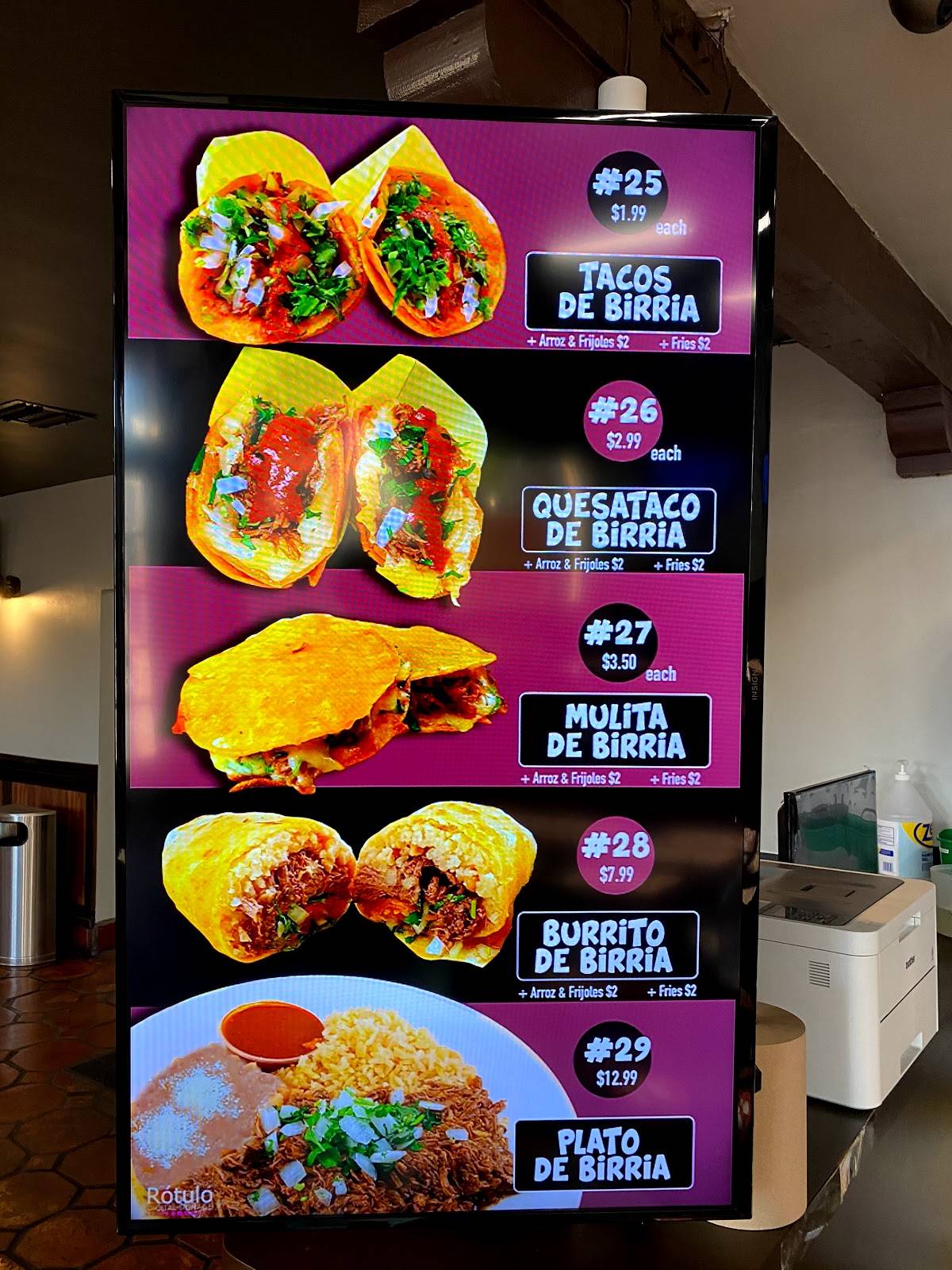 Menu at Tacos Don Chente Downey restaurant, Downey, Firestone Blvd