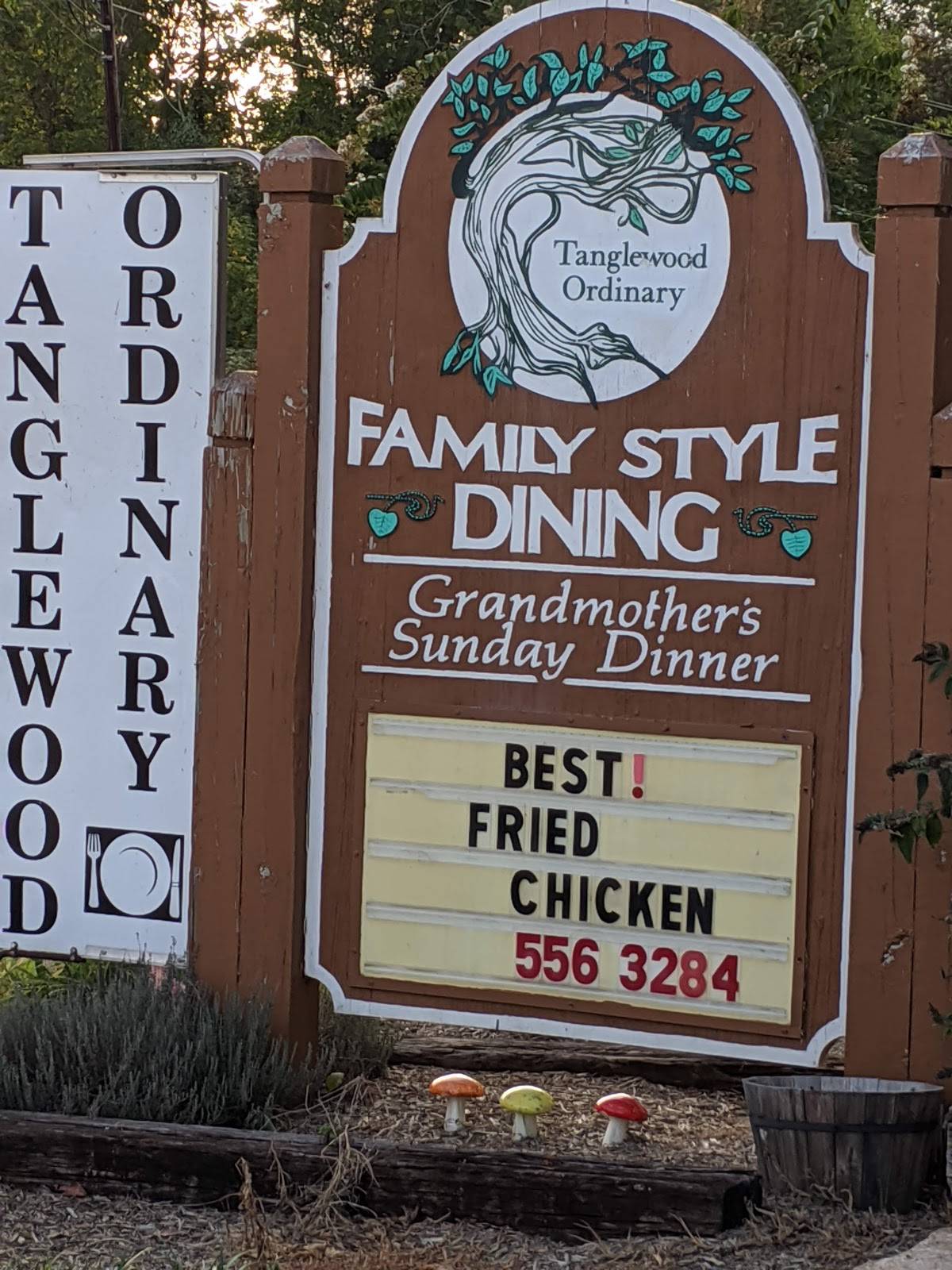 Menu at Tanglewood Ordinary Restaurant, Maidens