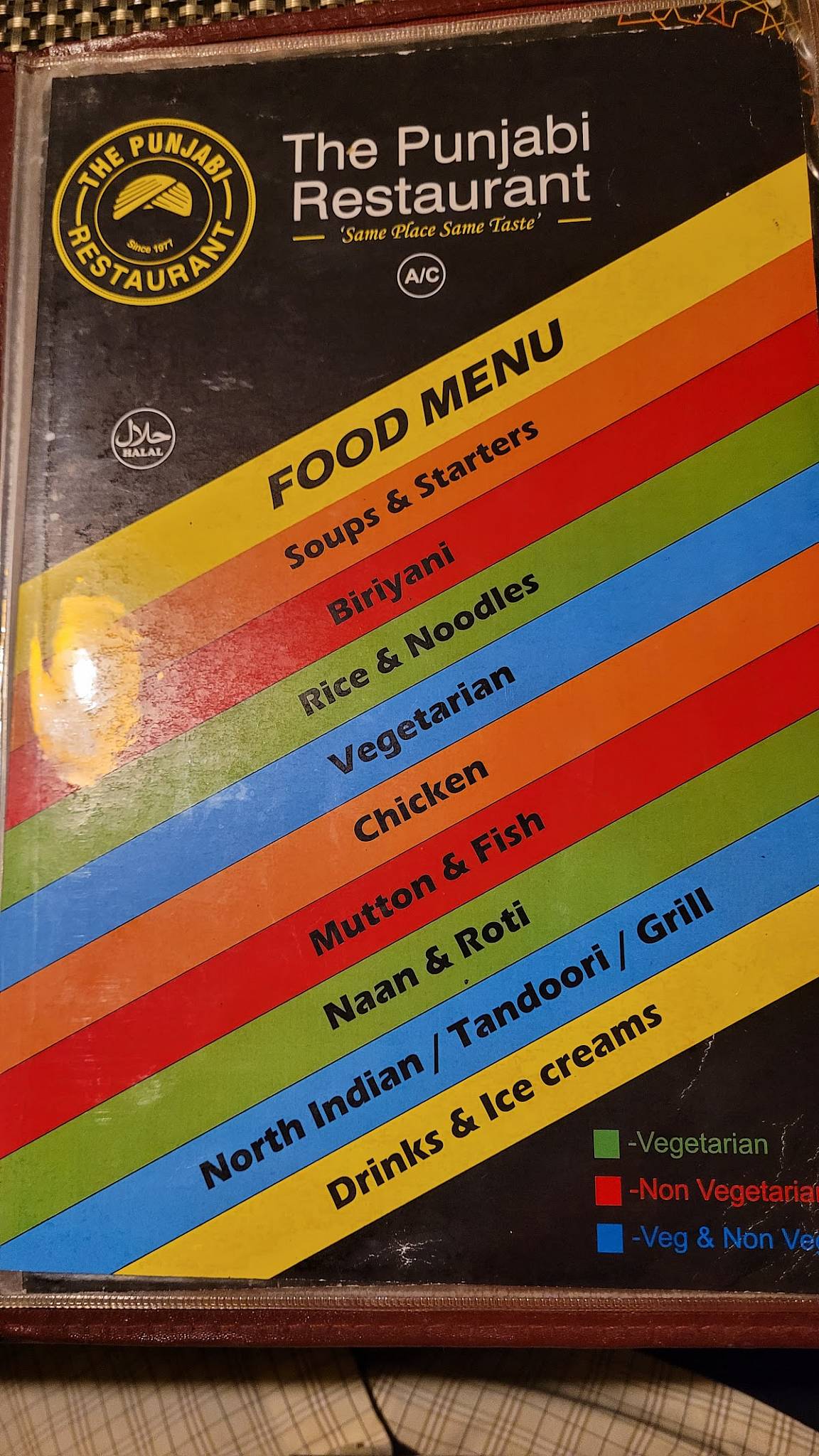 Menu at The Punjabi Restaurant, Kottayam