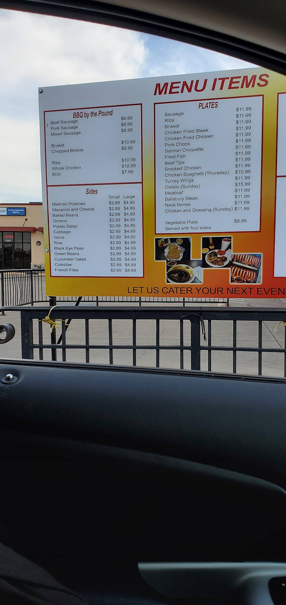 Menu at The Sausage Shoppe restaurant, Fort Worth, Brentwood Stair Rd