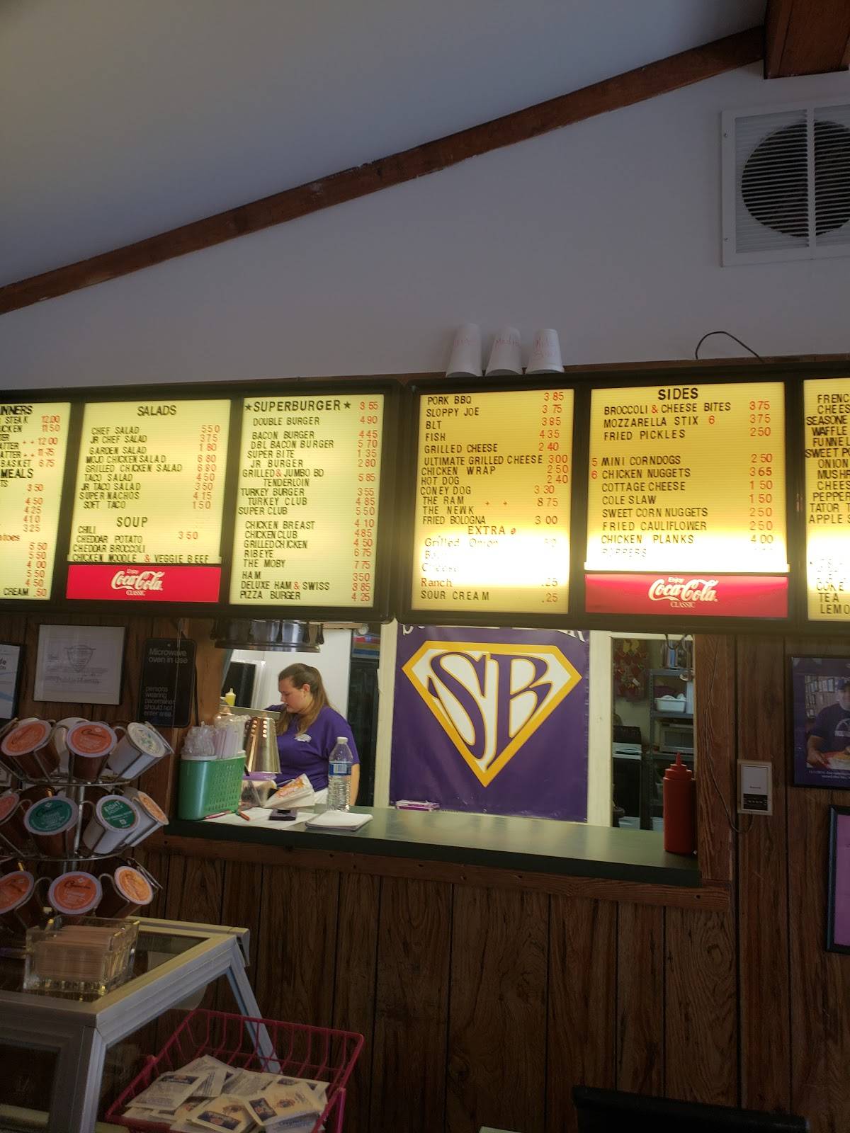 Menu at The Super Burger restaurant, Paoli