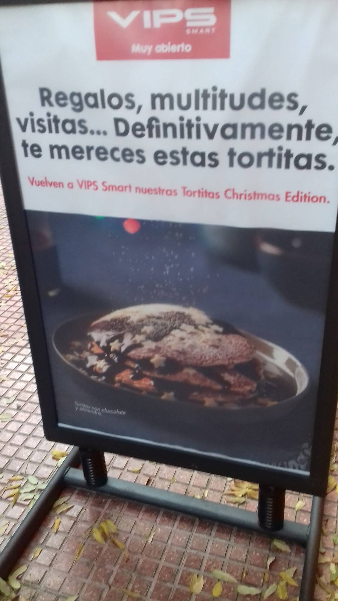 Carta del restaurante VIPS, Madrid, Calle del Sta Engracia