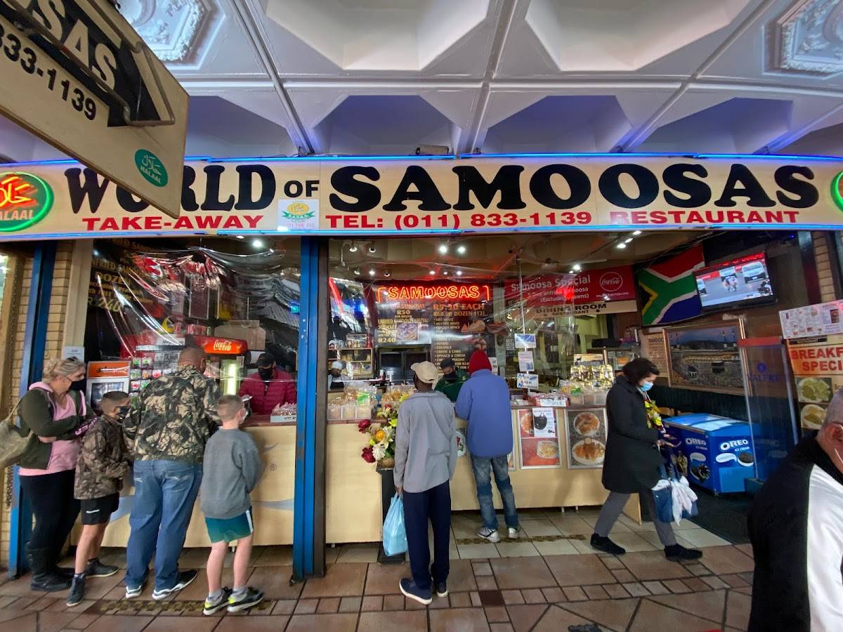 Menu at World of Samoosas restaurant, Johannesburg, Albertina Sisulu Rd