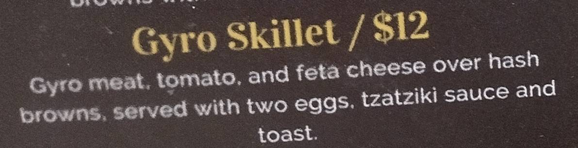 Menu at Roman Castle desserts, Mauston