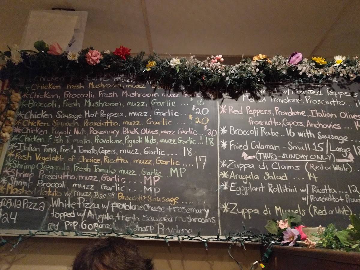 Menu at Roseland Apizza pizzeria, Derby