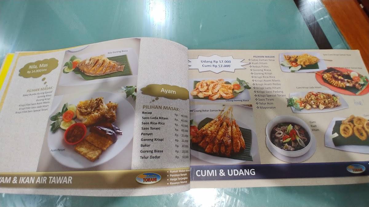 Menu at Rumah Makan Torani (Pusat) - Kepiting, Pusat Seafood & Kuliner ...