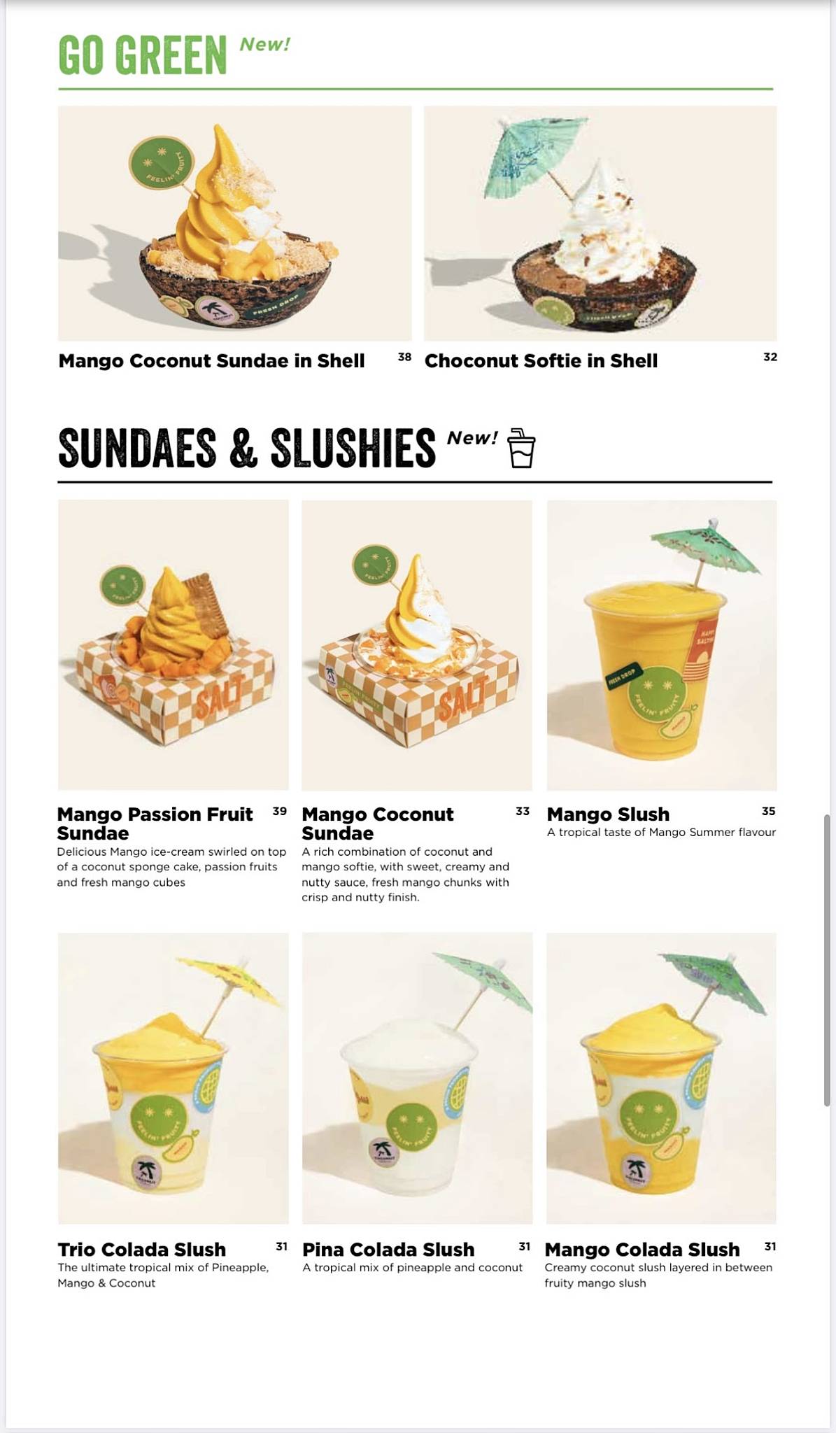 Menu at SALT KITE BEACH restaurant, Dubai, Kite Beach - 2C St