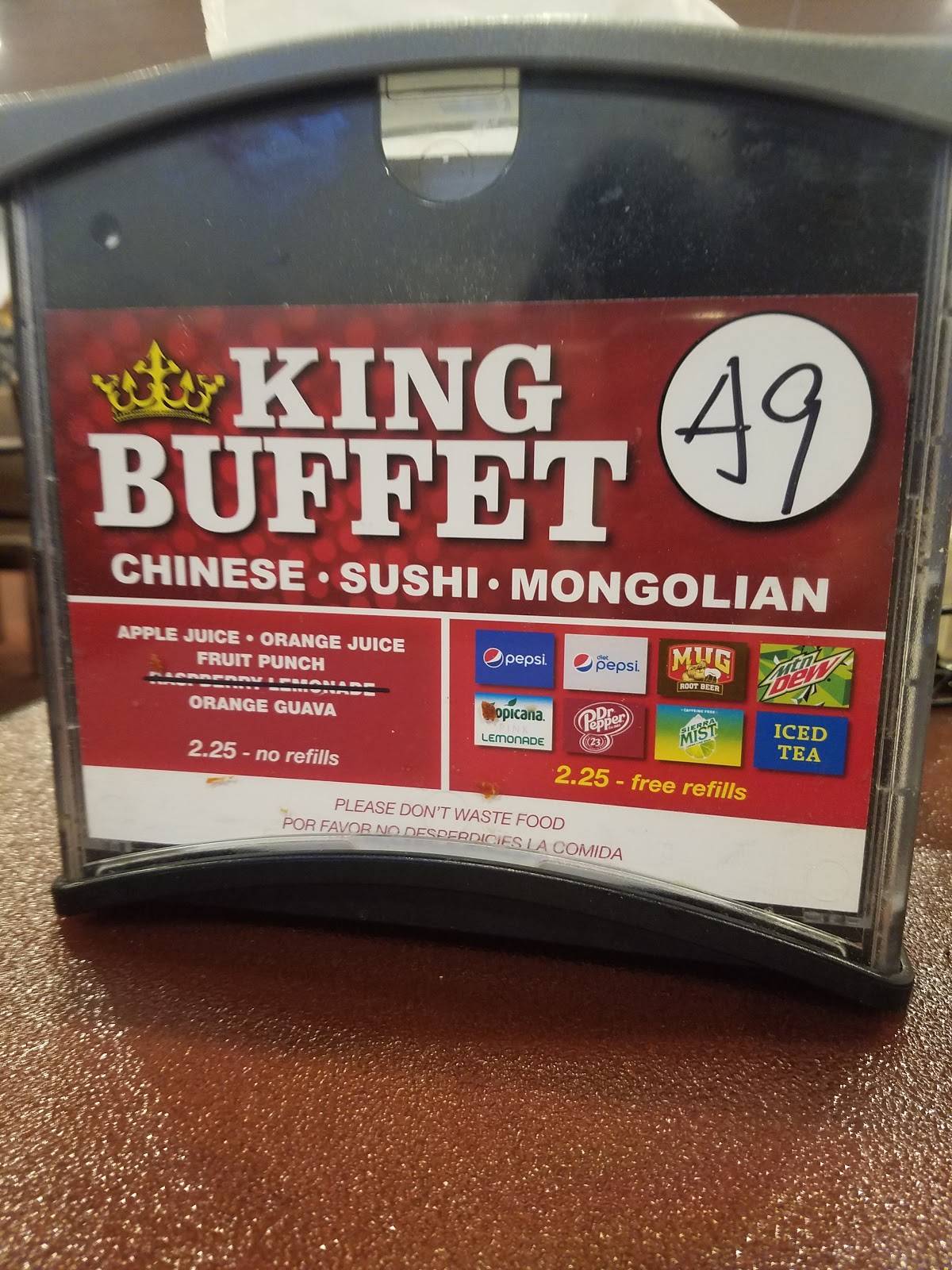 Menu at King Buffet restaurant, Taylorsville, The Family Center at ...