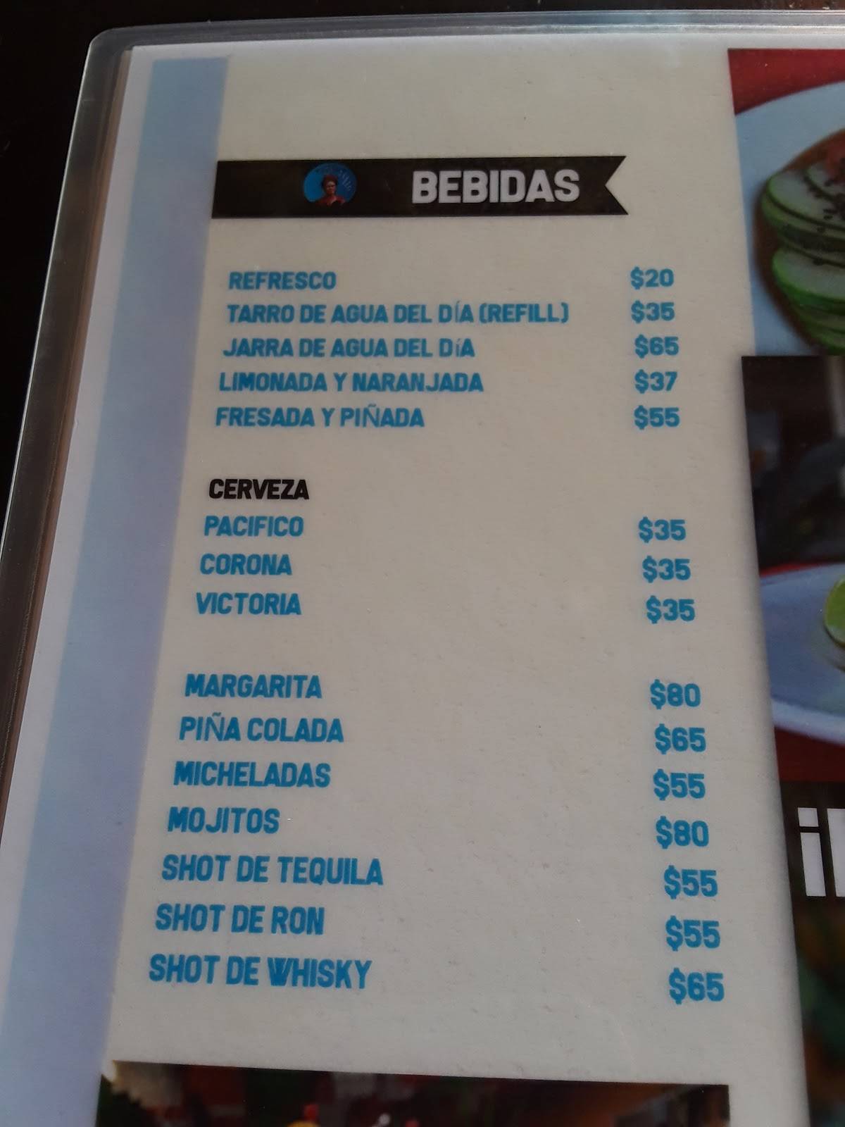 Carta de Frida Cabo Restaurante, San José del Cabo