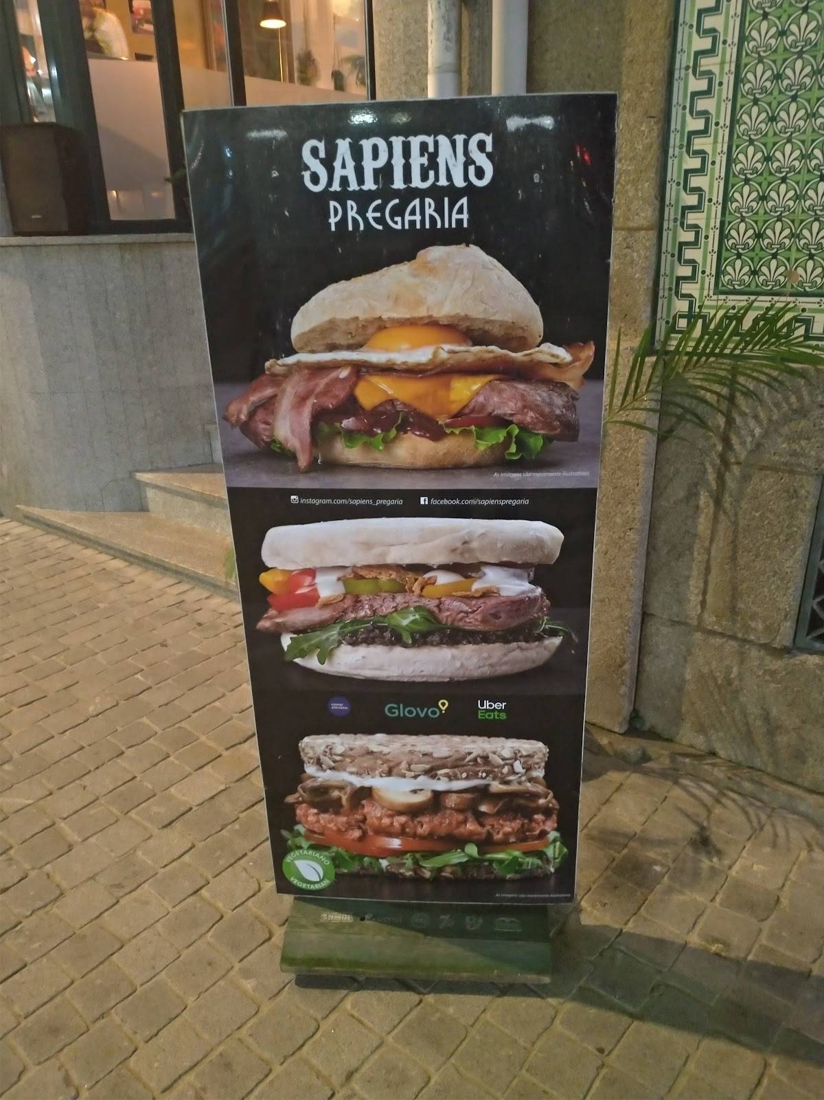 Menu em Sapiens Pregaria restaurante, Espinho