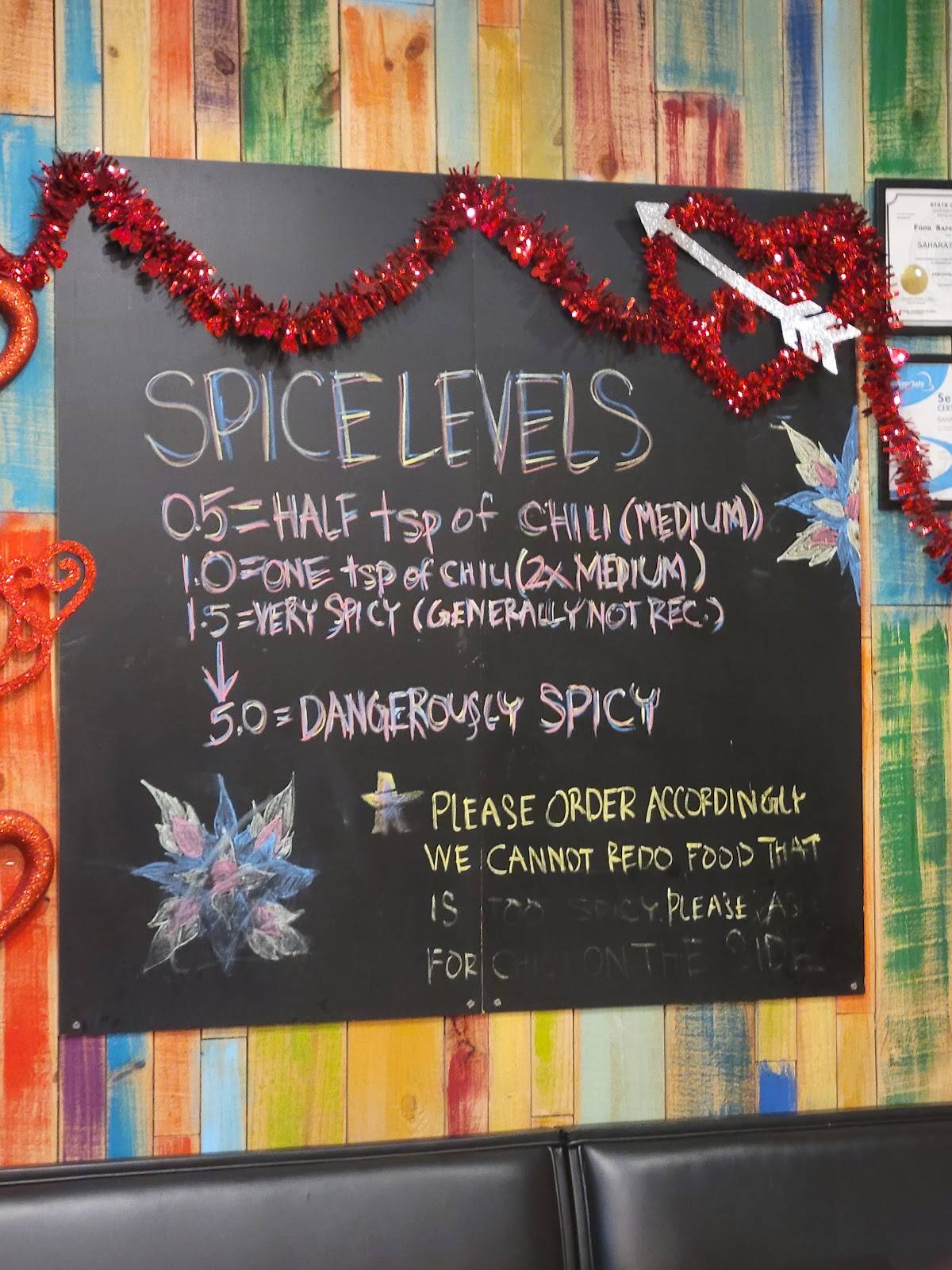 Menu at Secret Thai Restaurant, Chalmette