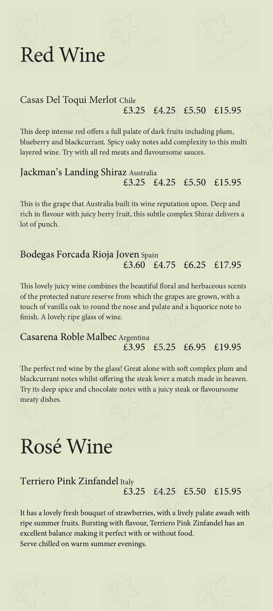 Menu at The Ship, Coniston pub & bar, Coniston