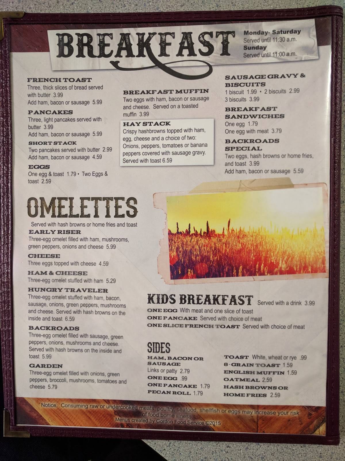 Menu at Simple Life Diner restaurant, Attica