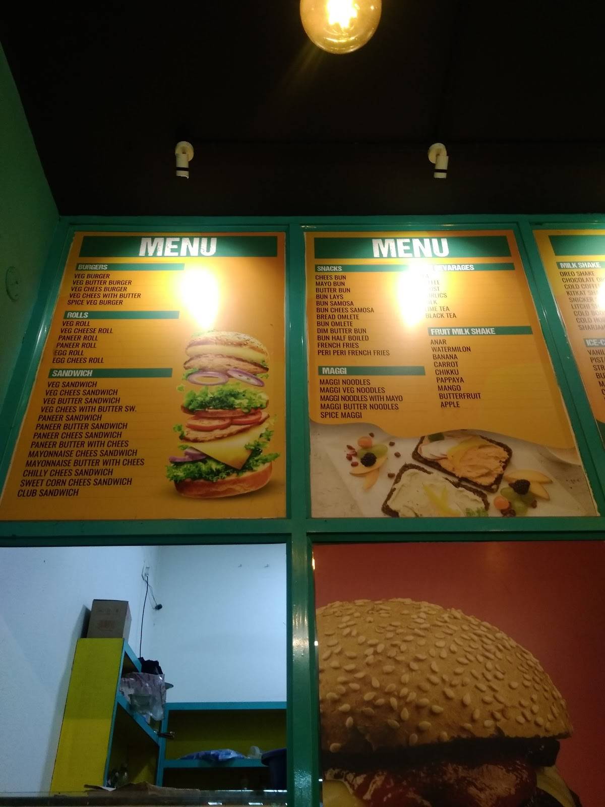 Menu at Simple cafe, Bengaluru