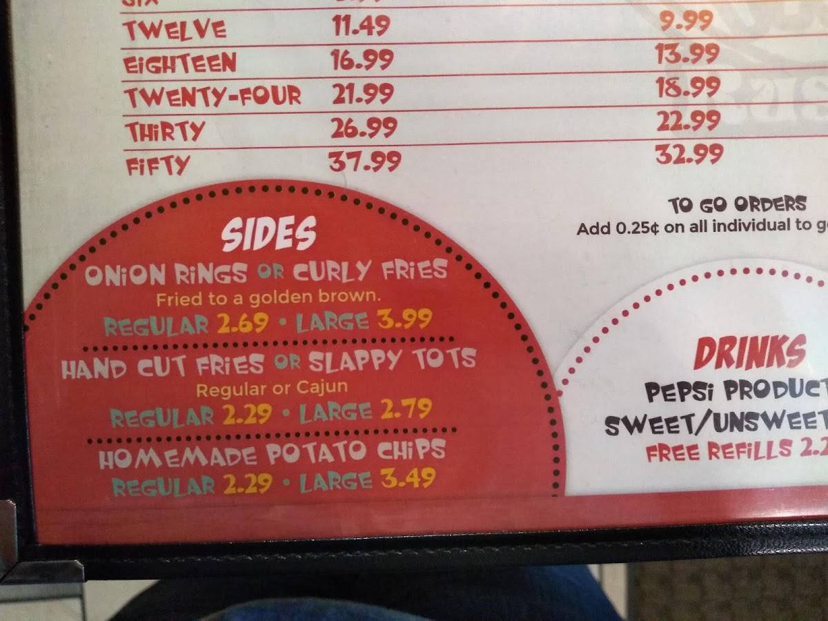 Menu at Slappyz Family Diner restaurant, Russellville, 553 E 1st St
