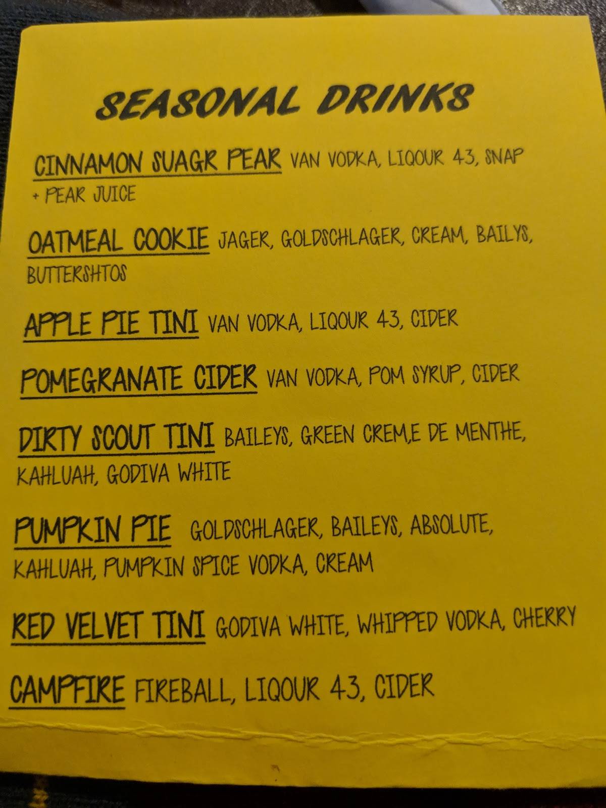 Menu at Slate Quarry Hotel pub & bar, Nazareth