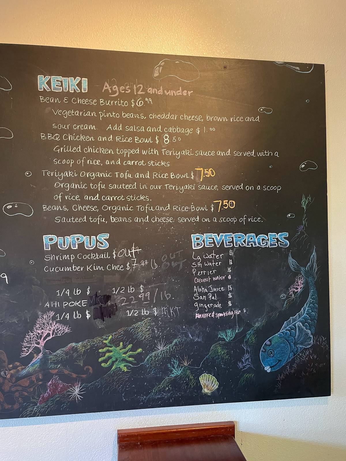 Menu at Sleeping Giant Grill restaurant, Kapaa