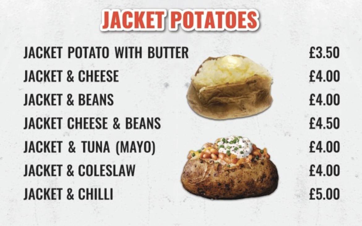 Menu at Snack Attack restaurant, Normanton, 304 Castleford Rd