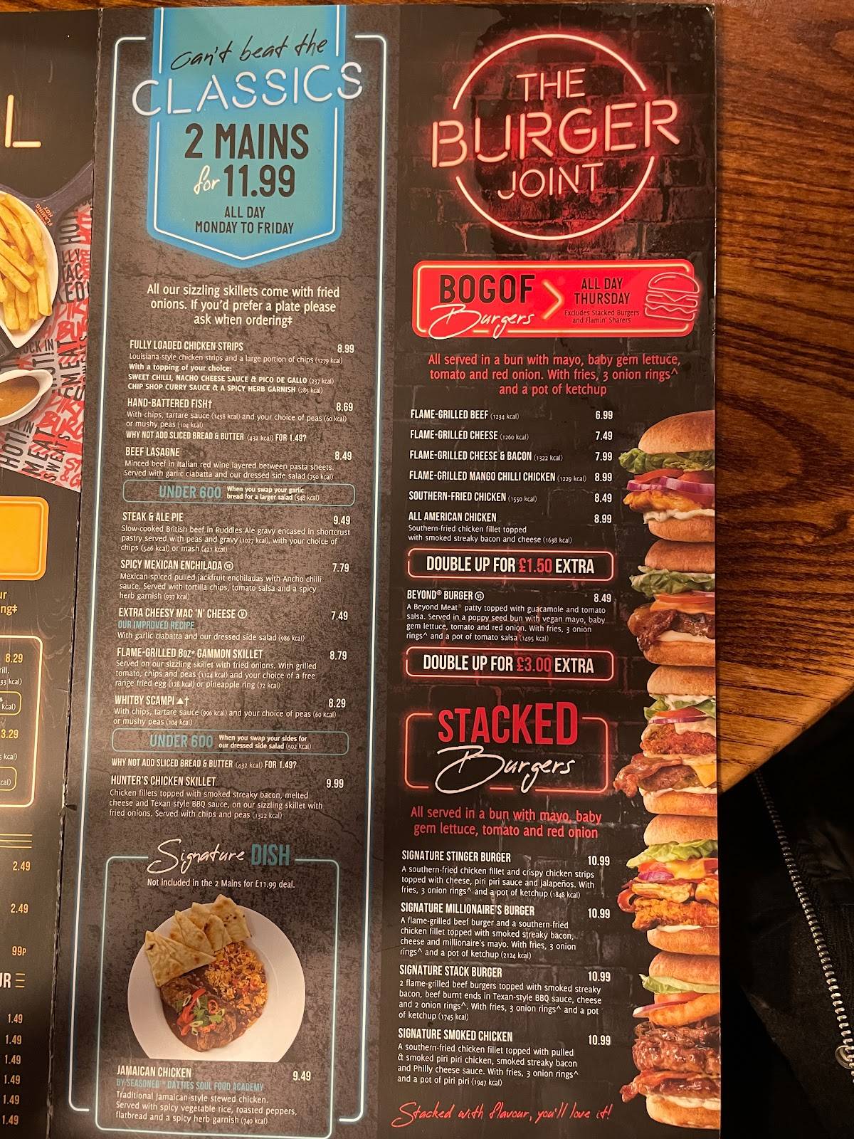 Menu at Southern Cross pub & bar, Watford, Southern Cross Hotel