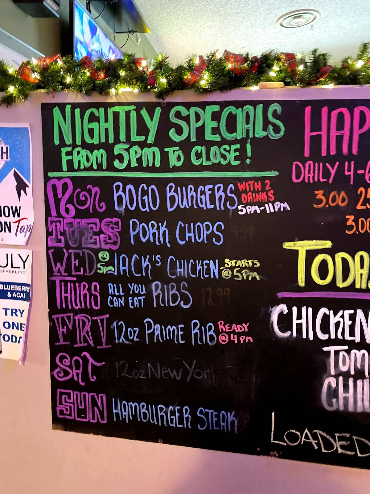 Menu at Speedway 805 Grill & Bar, Grand Forks