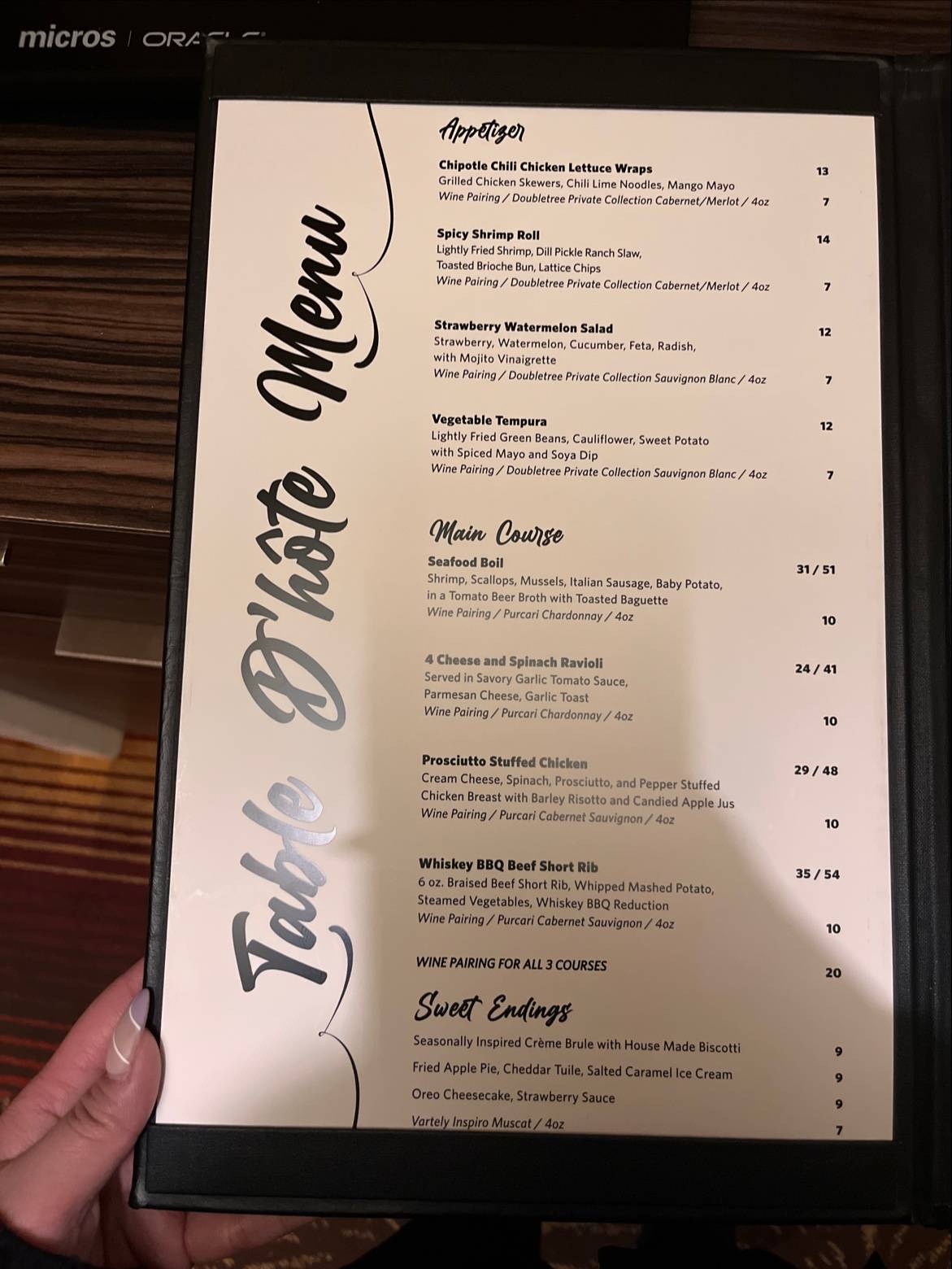 Menu at Stages Kitchen & Bar, Edmonton