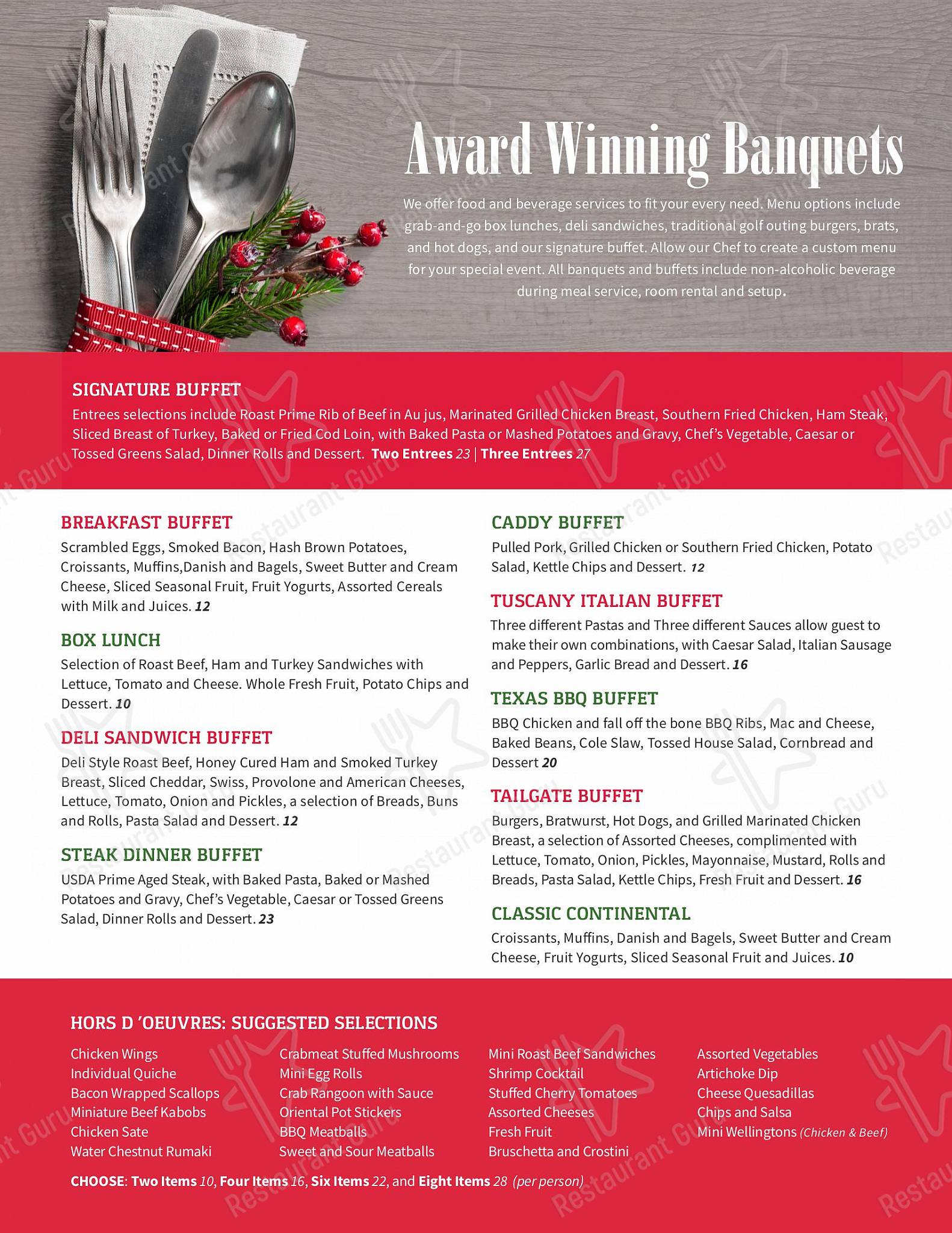 Menu at Stars and Strikes Bowling Center restaurant, Scott Air Force Base