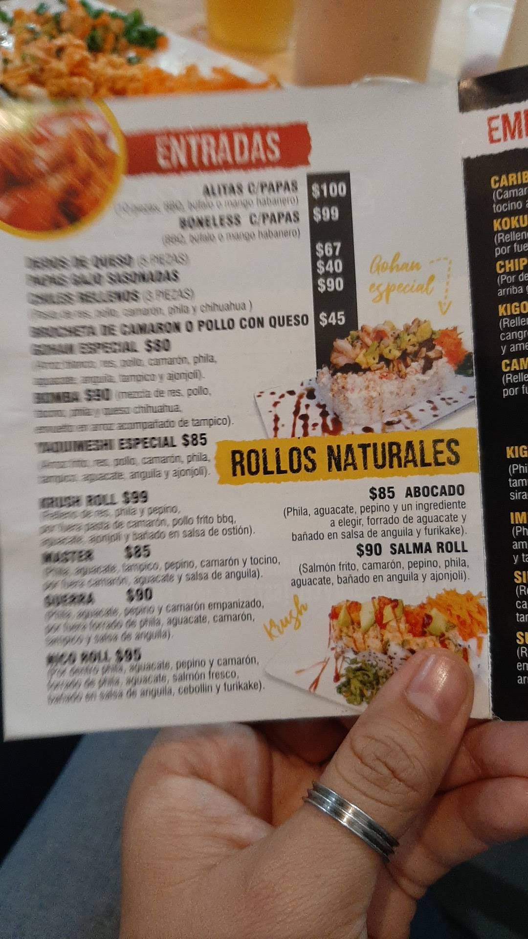 Carta del restaurante Sushi Kigo & Variety, Culiacán Rosales
