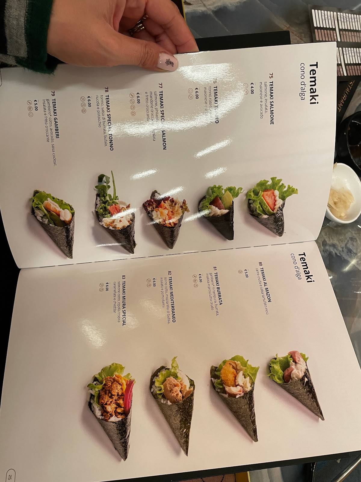 Menu da SushiTO ristorante, Mappano