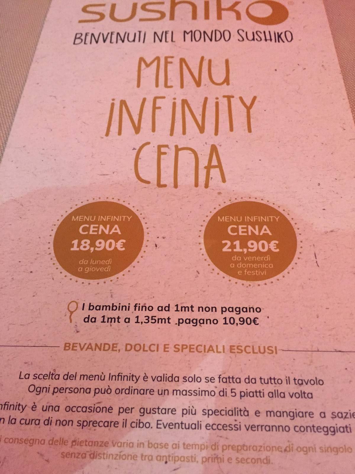 Menu au Sushiko Castenaso restaurant, Chiesa di Villanova