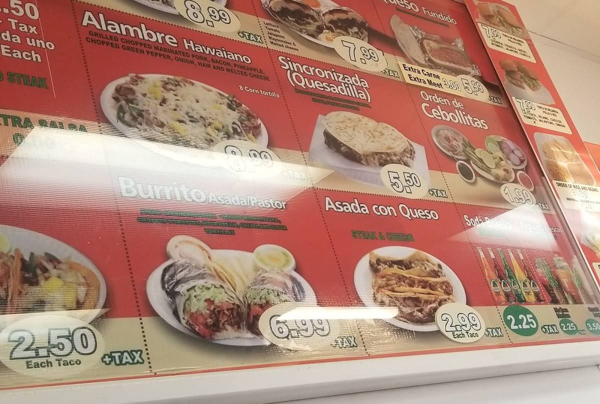 Menu at TACOS 46 restaurant, Indianapolis