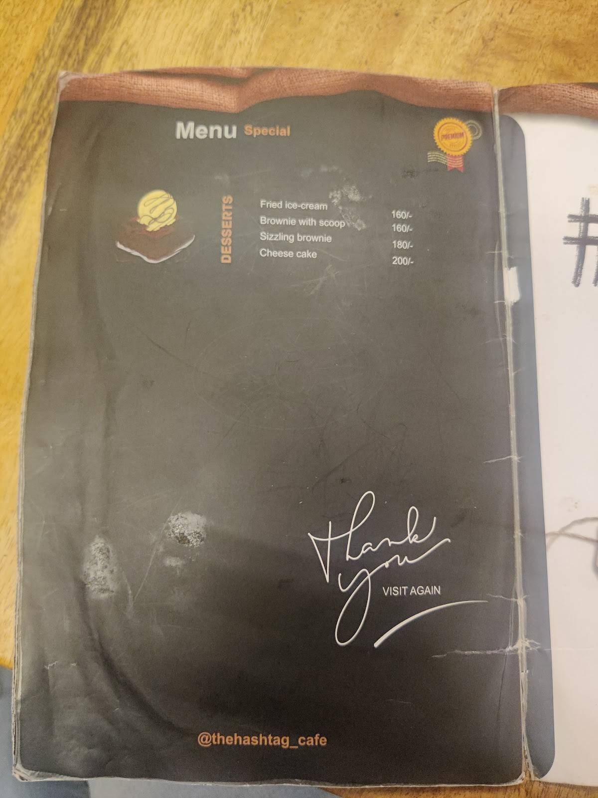 Menu at The Hashtag Cafe KPHB, Hyderabad