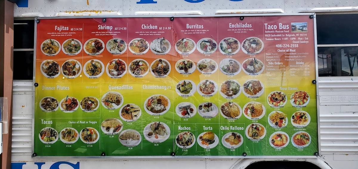 Menu at Taco Bus Authentic Mexican Food restaurant, Belgrade, -6220 ...