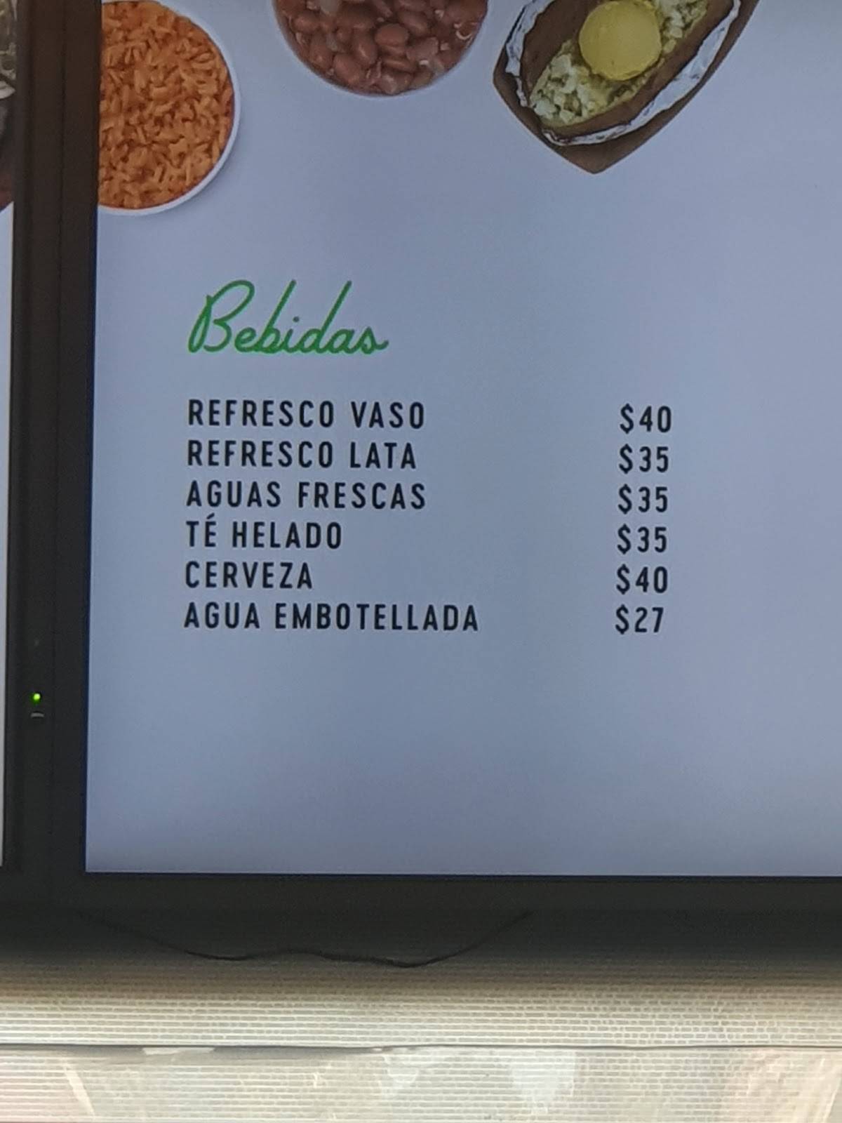 Carta del restaurante Taco Tote, Ciudad Juarez, Av. Adolfo López Mateos