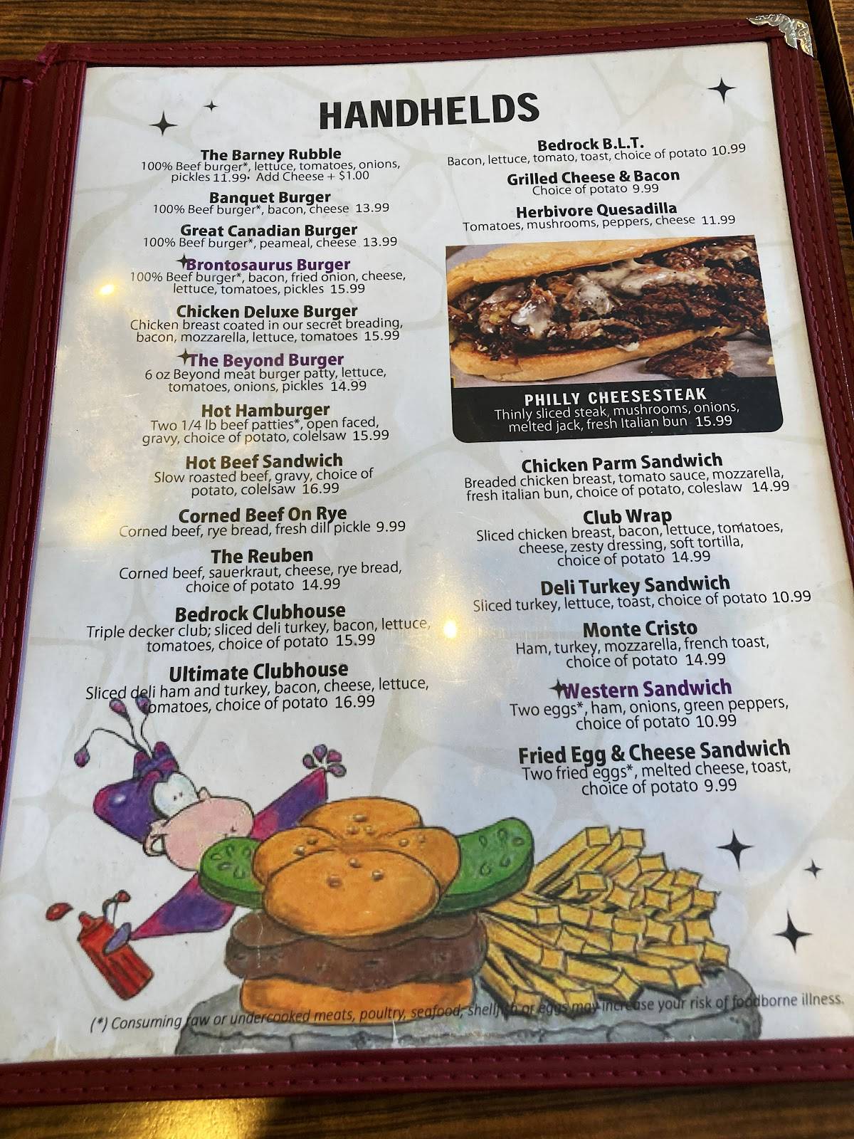 Menu at The Bedrock Bistro Inc restaurant, Hamilton