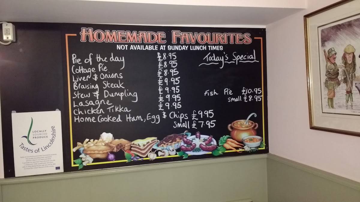 Menu at The Countryman pub & bar, Skegness