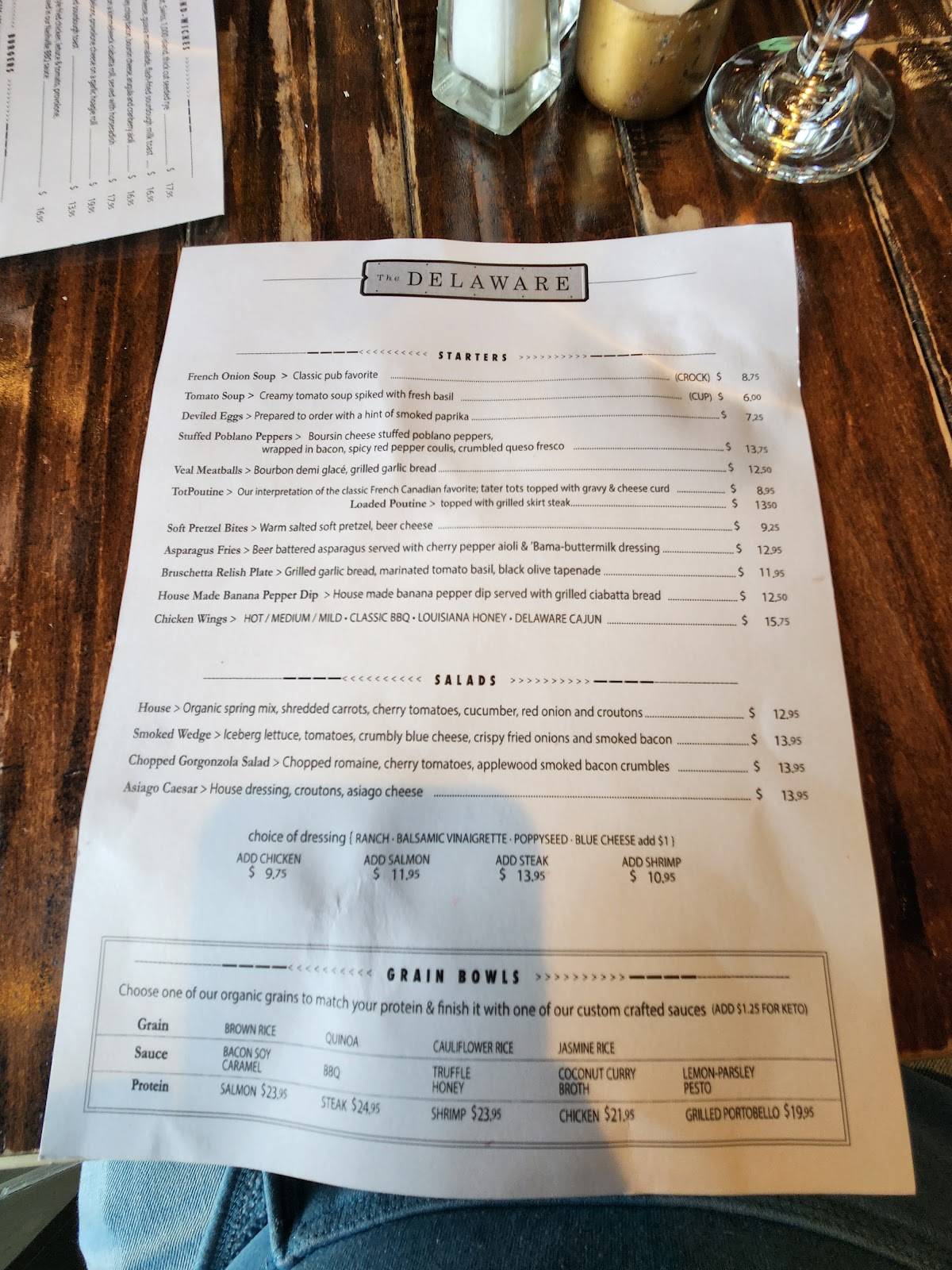 Menu at The Delaware Pub & Grill, Kenmore, Delaware Ave