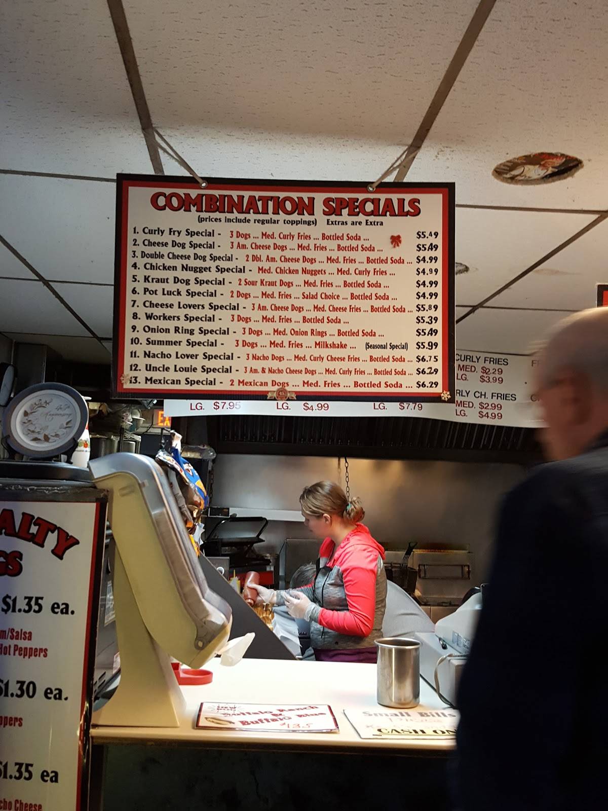 Menu at The Dog Shack restaurant, Hudson Falls
