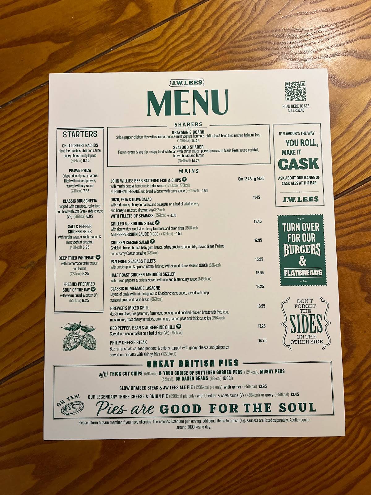 Menu at The Duke Of Gloucester pub & bar, Crewe
