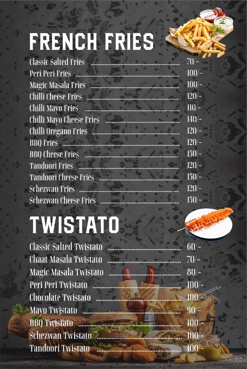 Menu at The Garage Kitchen, Varanasi