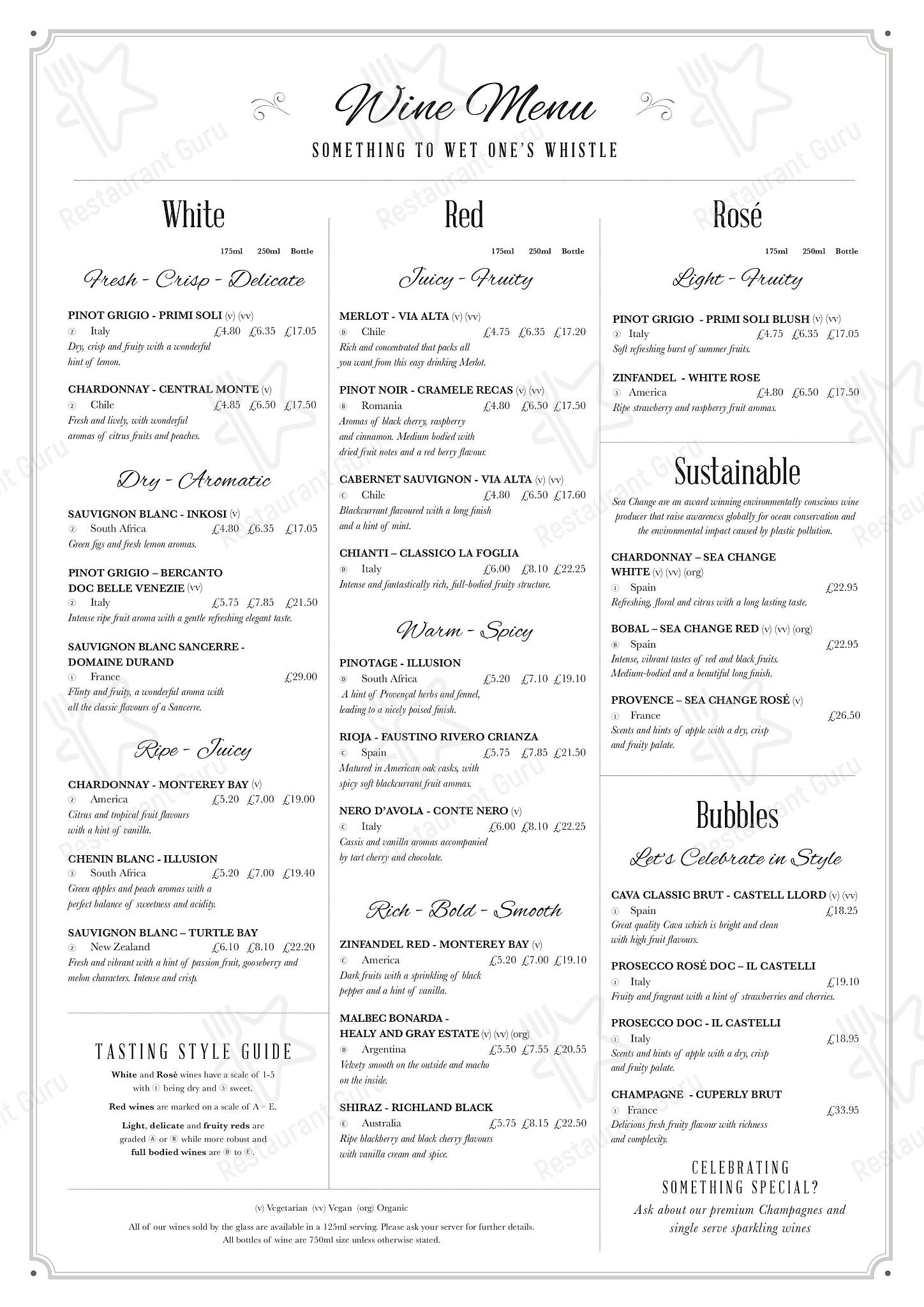 Menu at The John Millington pub & bar, Cheadle