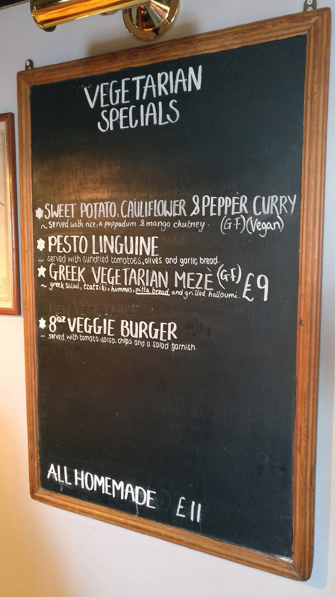 Menu at The Royal Standard pub & bar, Lyme Regis