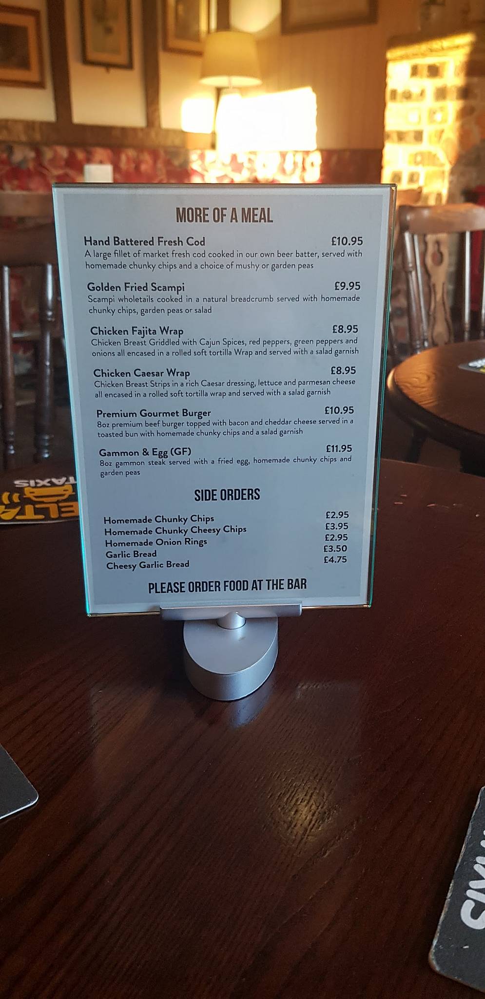 Menu at The Stanley Arms pub & bar, St Helens