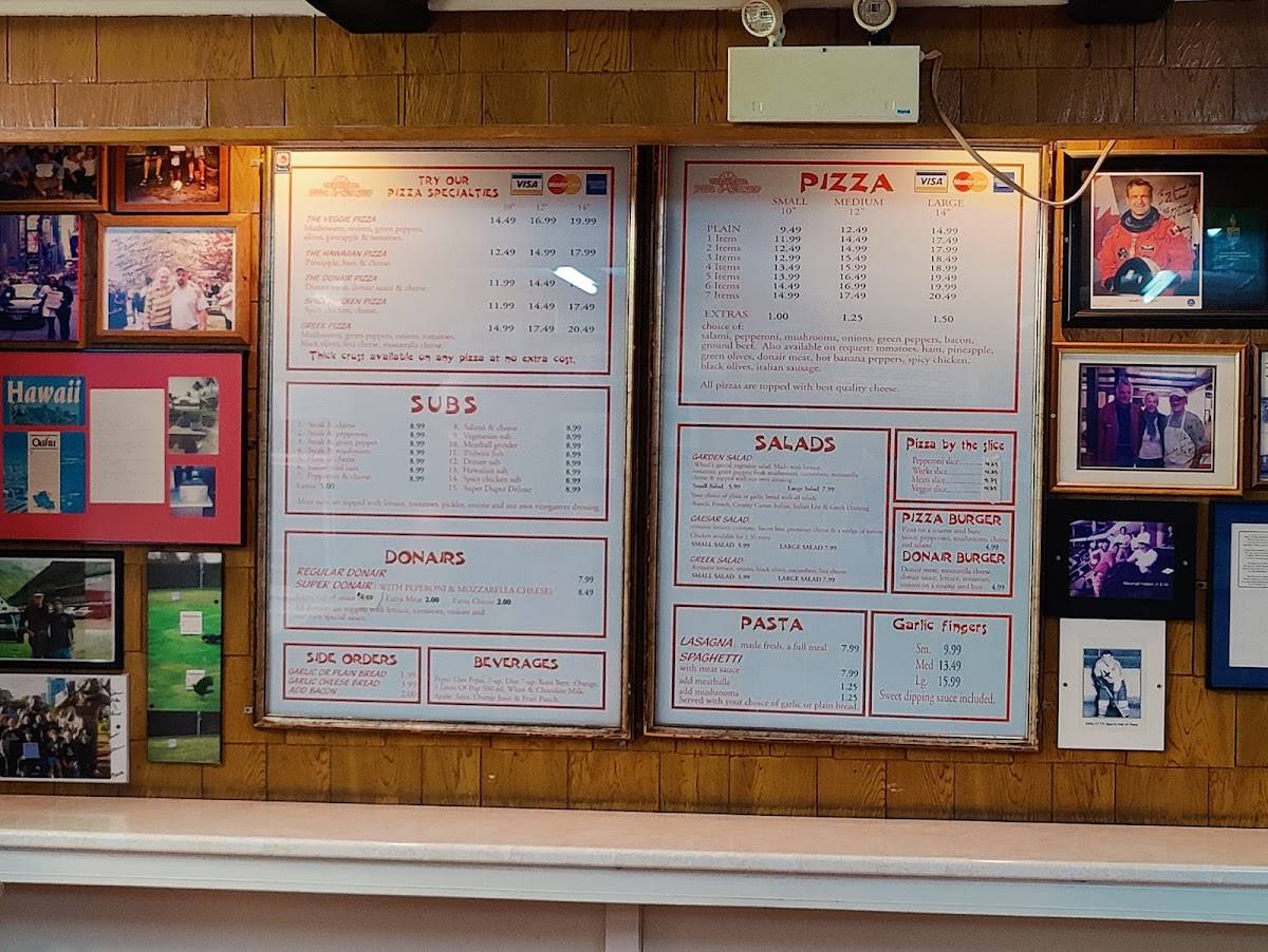 Menu at The Wheel Pizza & Sub Shop pizzeria, Antigonish