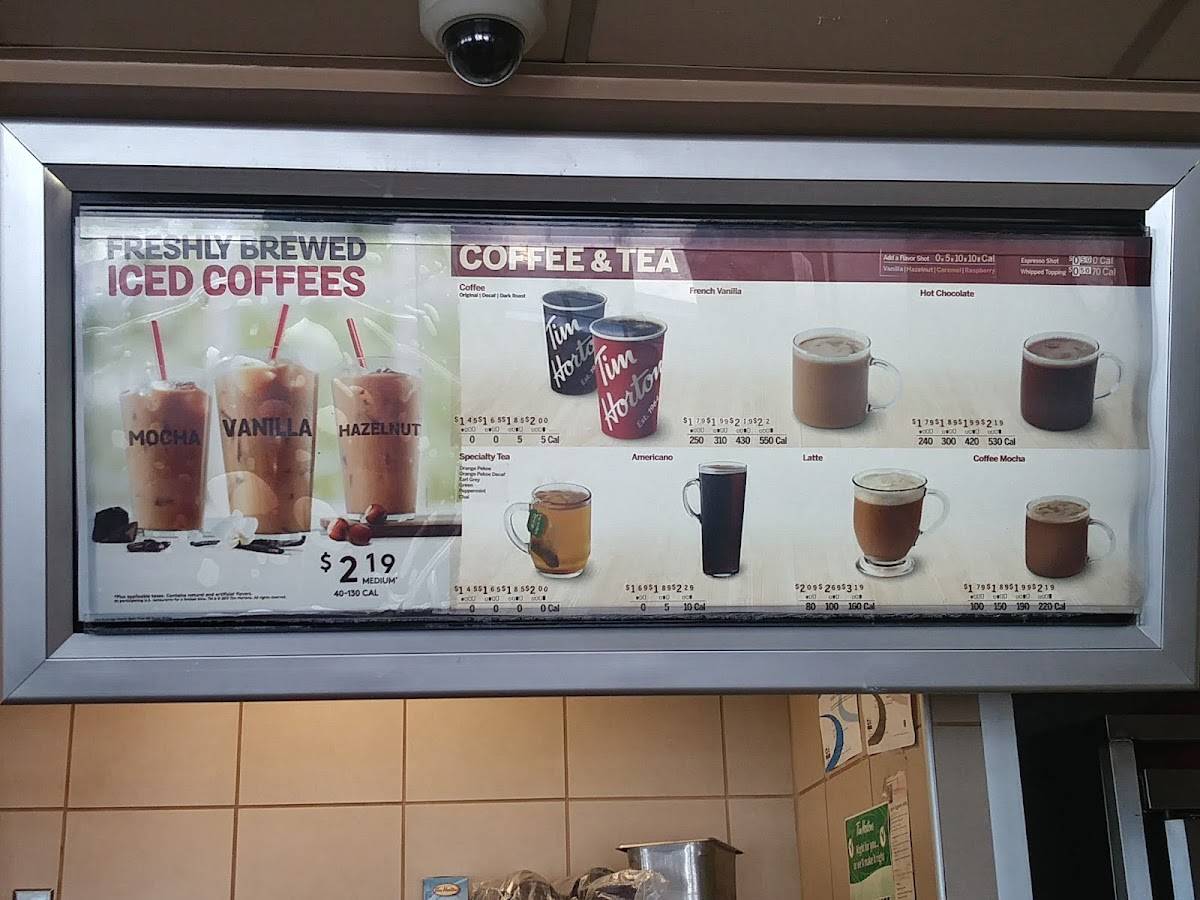 Menu at Tim Hortons - Closed restaurant, Detroit, E Jefferson Ave