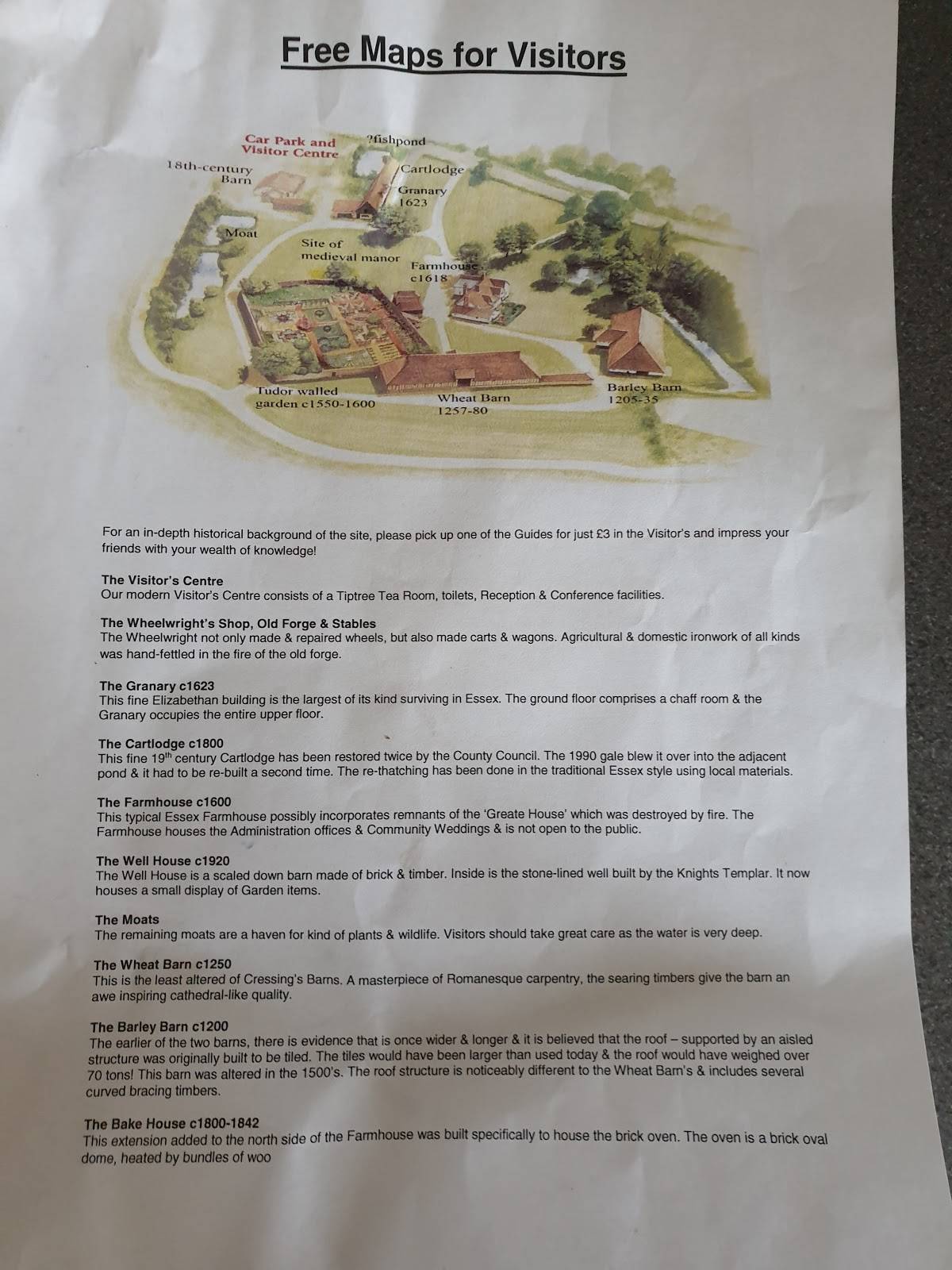 Menu at Tiptree Tea Rooms at The Barns, Cressing Temple, Braintree ...