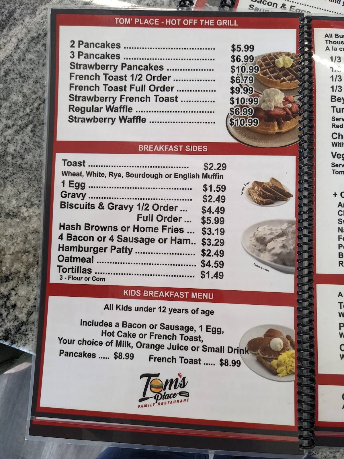 Menu at Perry's Place restaurant, Anaheim, E La Palma Ave