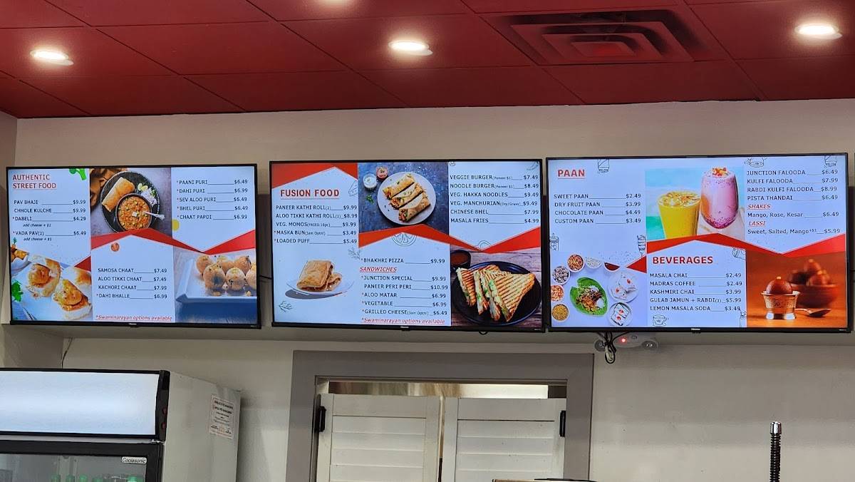 Menu au Junction - Indian Street Food (Etobicoke) restaurant, Toronto