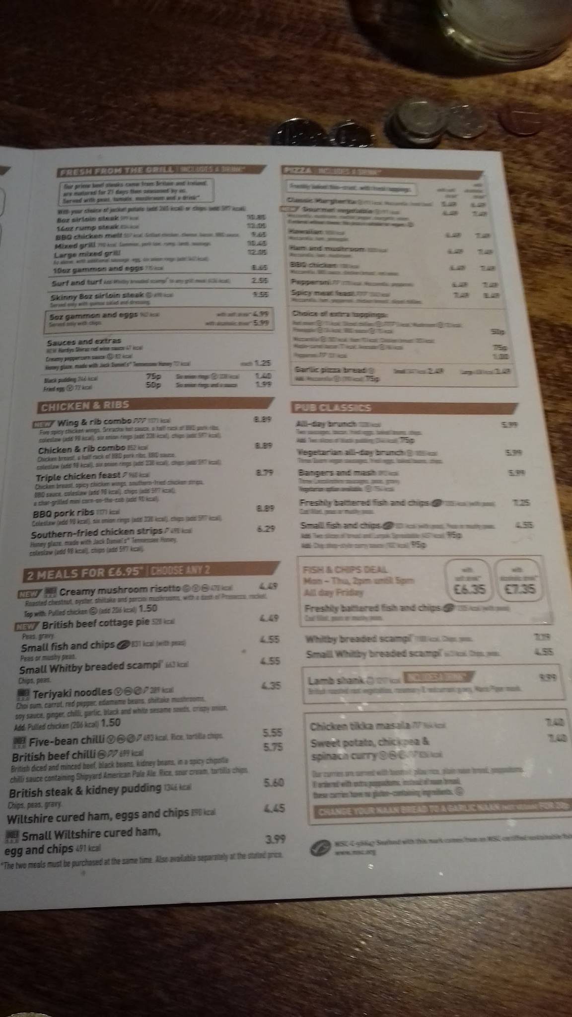Menu at The Friar Penketh pub & bar, Warrington